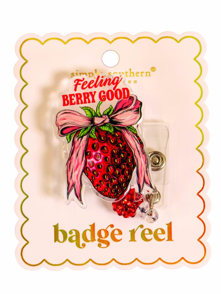 Badge Reel - Berry | Sweet Southern Charm
