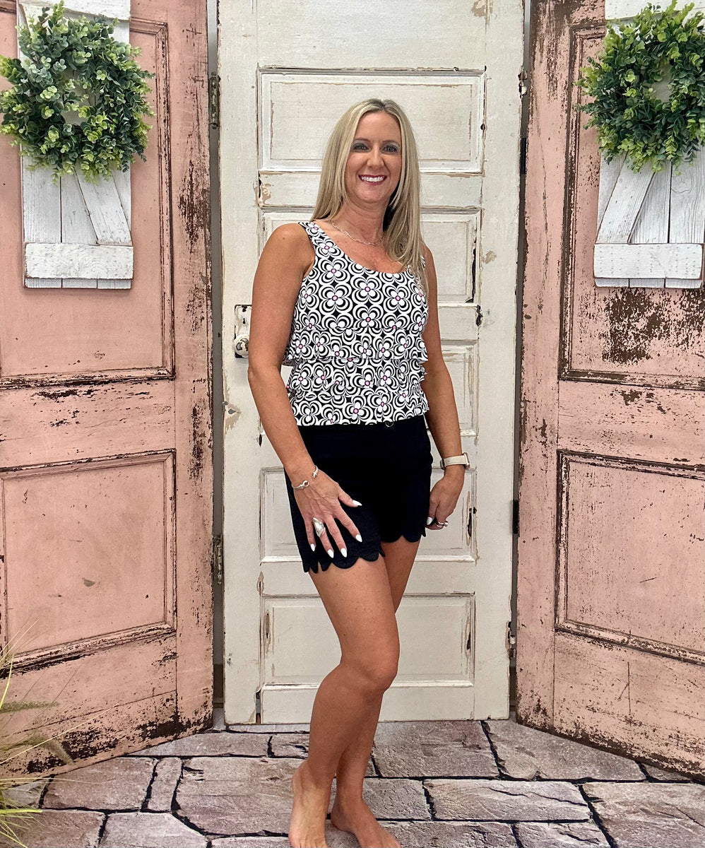 Lulu-B | Cha Cha Tank - DGBW | Sweet Southern Charm