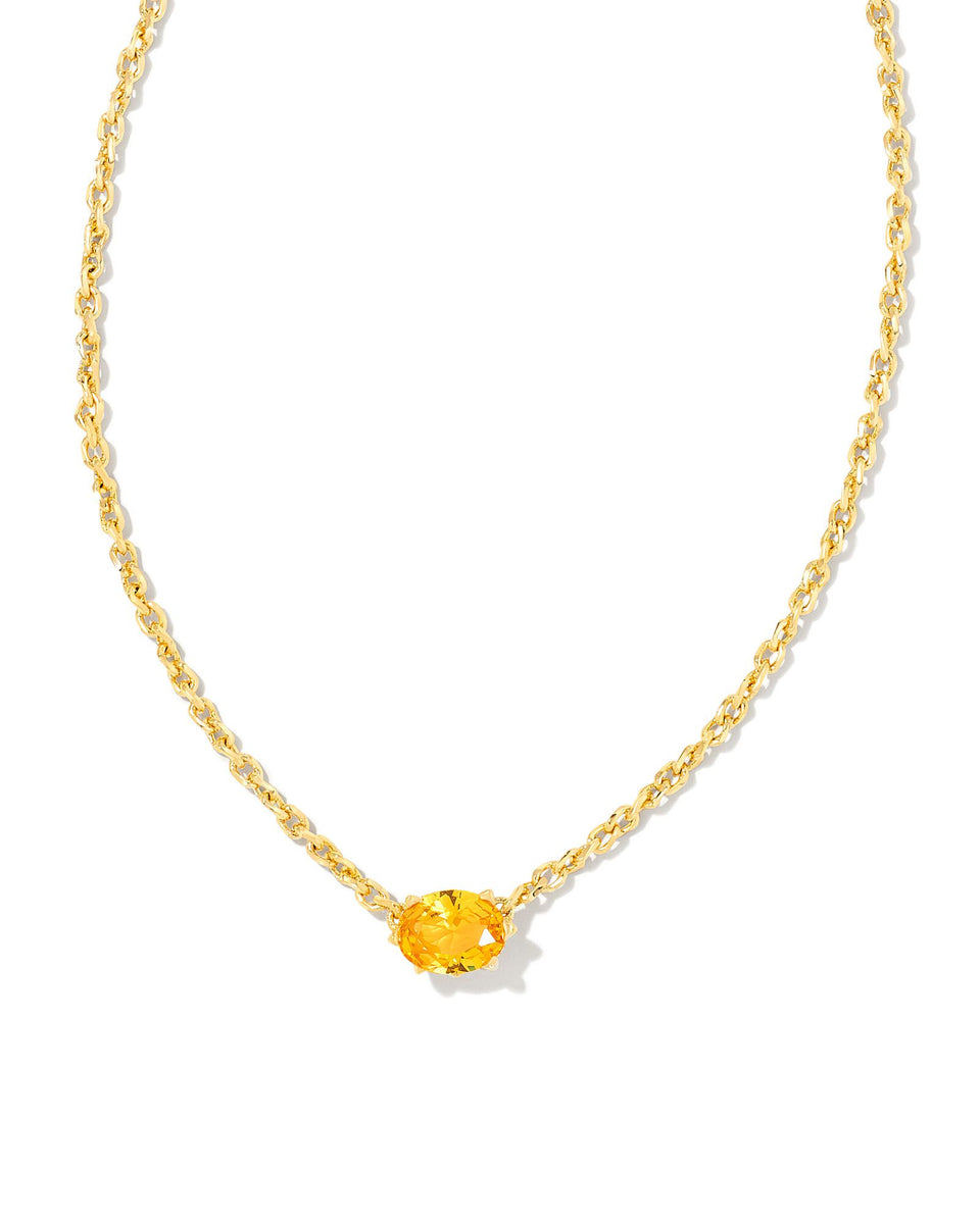 Cailin Necklace Gold in Golden Yellow Crystal | Sweet Southern Charm