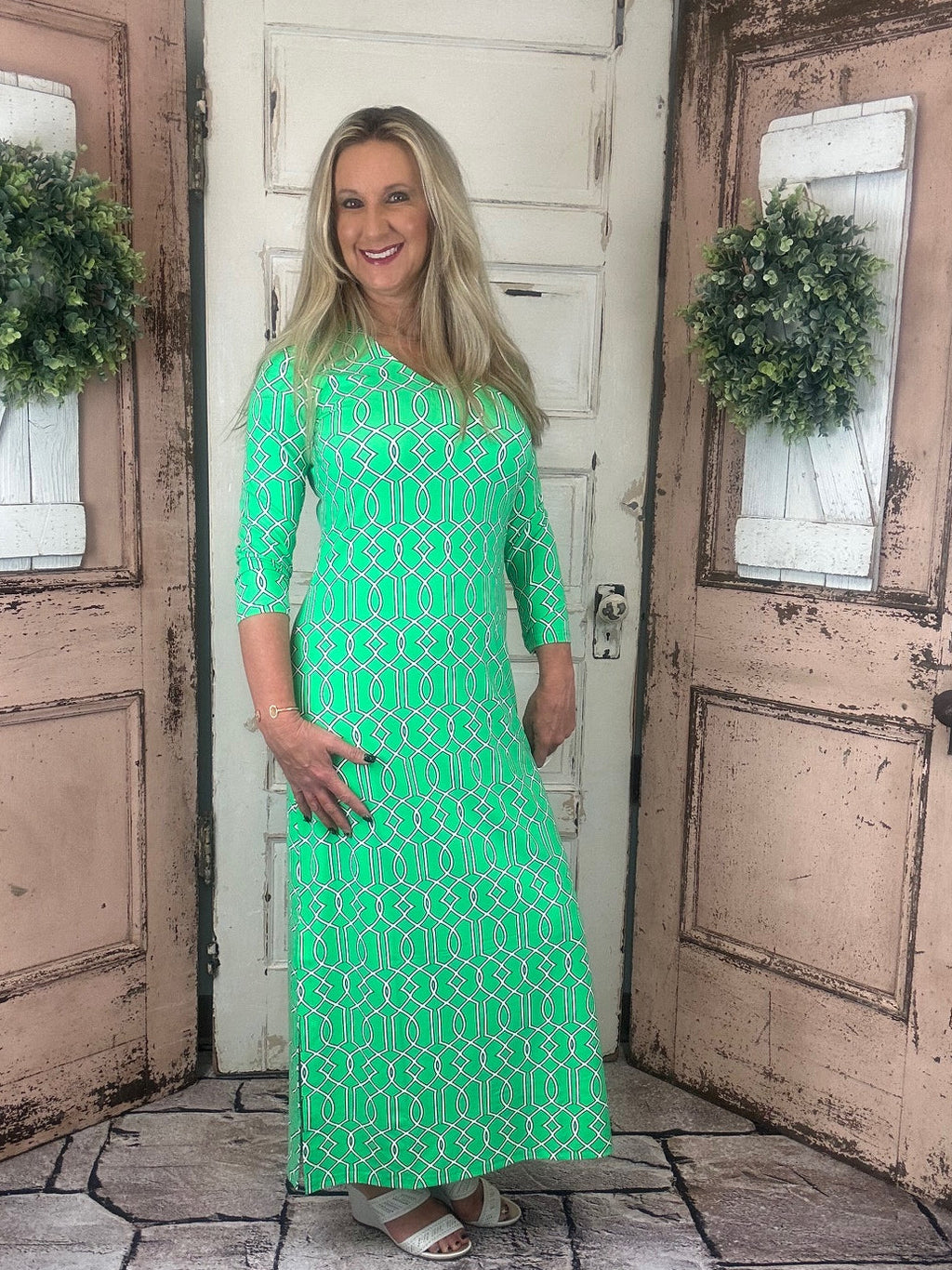 Lulu-B V-Neck Maxi Dress | UPF 50+ | Sweet Southern Charm
