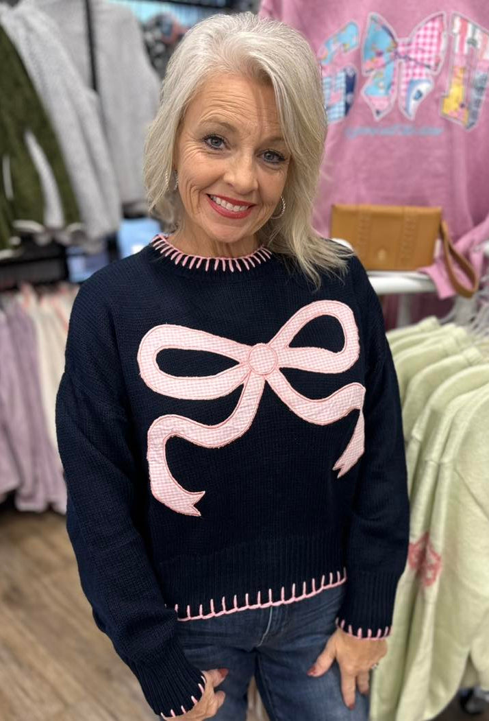 Simply Southern Imee Sweater – Ribbon | Sweet Southern Charm