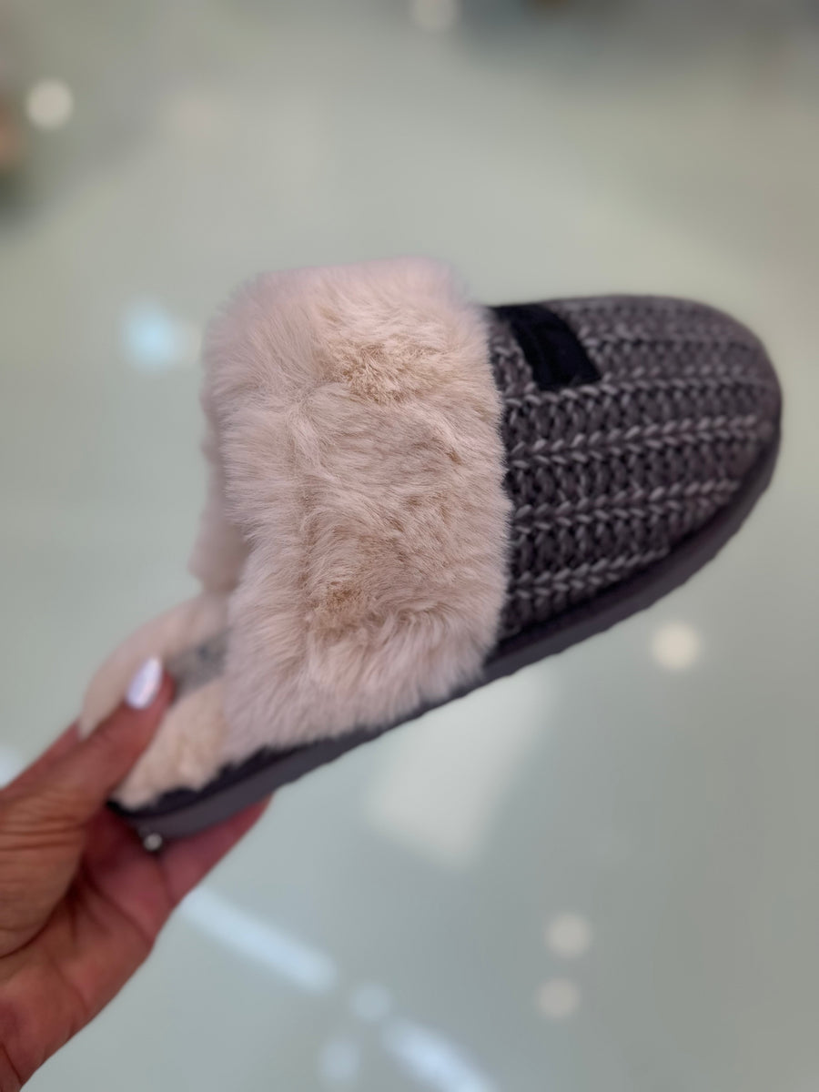 Simply Southern Slippers - Grey (GRY) | Sweet Southern Charm