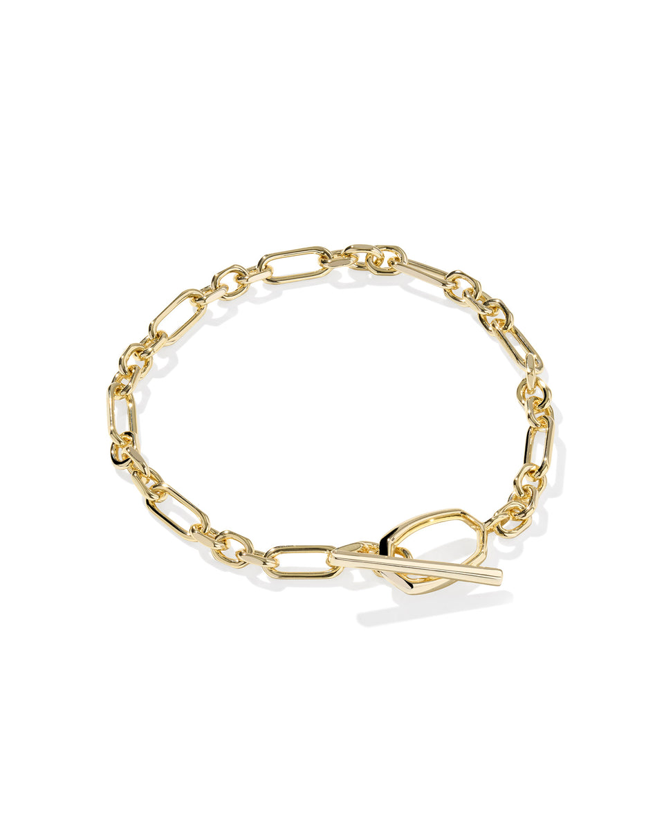 Kendra Scott | Sylvia Gold Metal Link and Chain Bracelet | Sweet ...