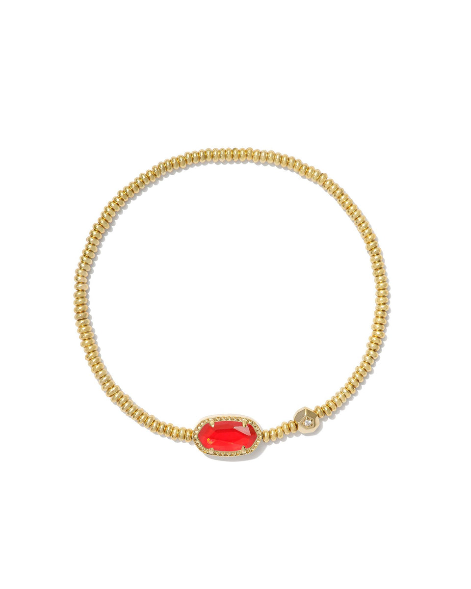 Grayson Gold Stretch Bracelet in Red Illusion | Sweet Southern Charm