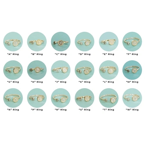 Bria Luxe Initial Rings | Sweet Southern Charm
